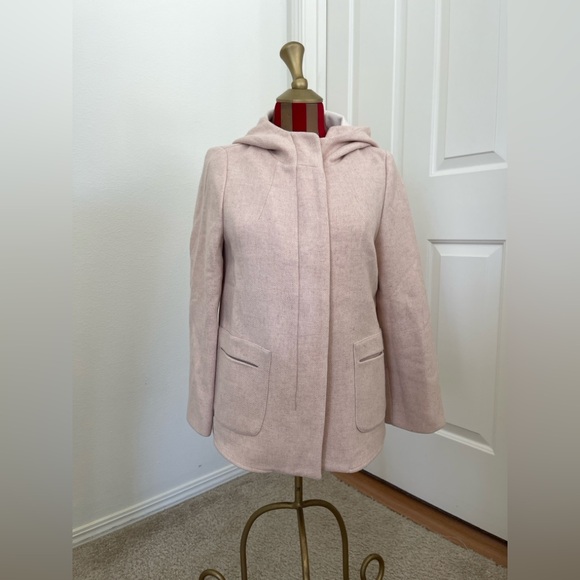 Zara | Jackets & Coats | Zara Light Pink Hooded Cape Coat | Poshmark